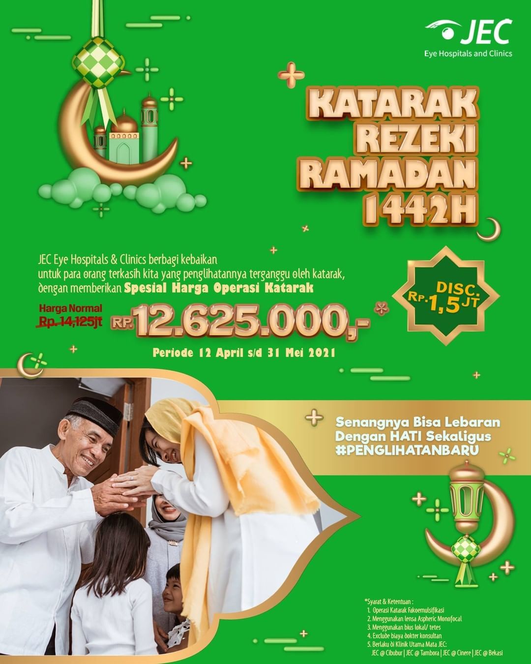 Promo Operasi Katarak Rezeki Ramadhan - Rumah Sakit Mata JEC